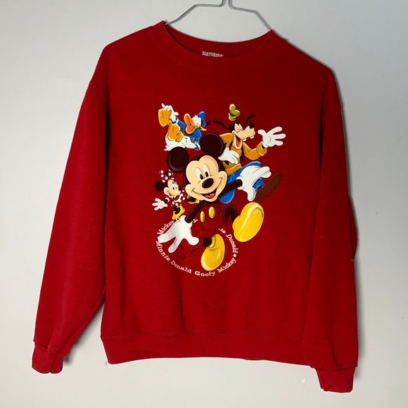 Disney | Shirts & Tops | Vintage The Disney Store Youth Red Sweatshirt ...